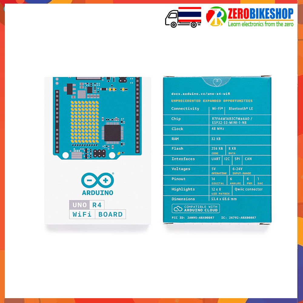ชุดเรียนรู้ Arduino UNO R4 WiFi Project Starter kit Original UNO R4 ...